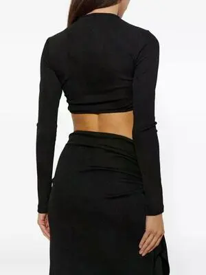 Christopher Esber Droplet Crystal-pendant Ruched Top