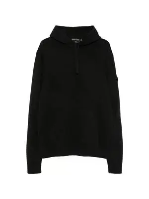 Canada Goose Logo-patch Drawstring Hoodie - Black