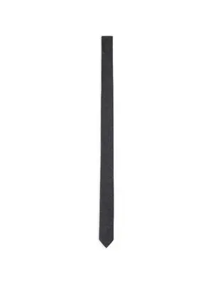 Thom Browne Pointed-tip Wool Tie - Grey