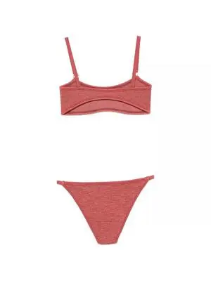 Hunza G Iris Hoop-detail Bikini - Red