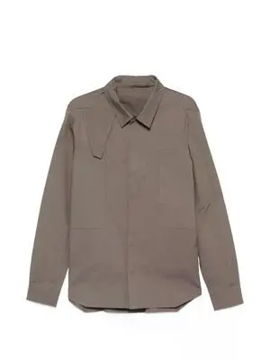 Rick Owens Long-sleeve Panelled Overshirt - Grey
