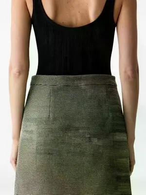 GESTUZ Houndstooth-pattern Wrap Skirt