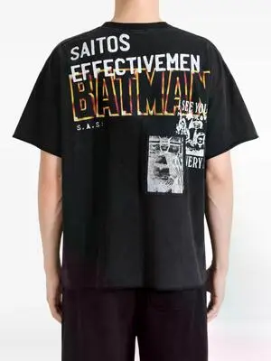 SAITOS Batman Patch-detail T-shirt