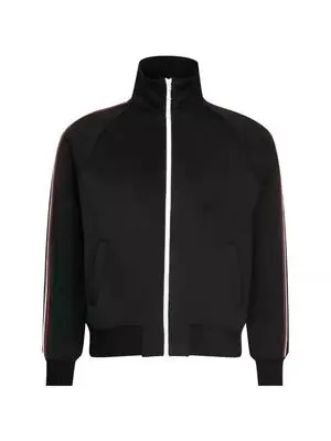 Saint Laurent Cassandre Track Jacket In Jersey - Black
