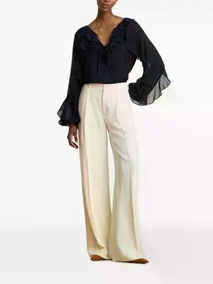 Ralph Lauren Ruffled-sleeve Blouse
