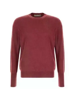 BALLANTYNE Cashmere Crew Neck Sweater - Red