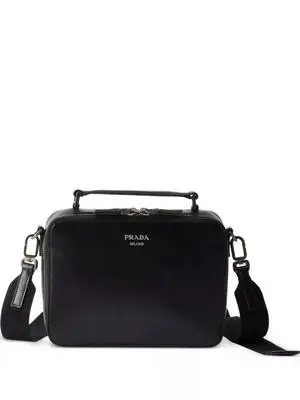 Prada Brique Leather Bag - Black