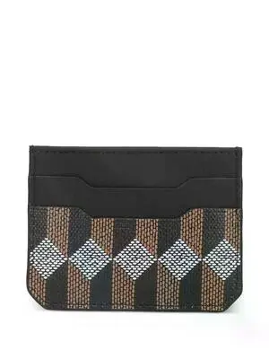 AU DEPART Monogram-print Card Holder