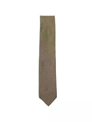 TOM FORD Geometric Pattern Neck Tie - Brown