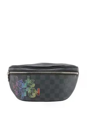 LOUIS VUITTON Damier Graphite Rainbow Logo Discovery Bumbag