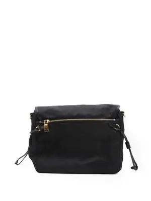 Prada Saffiano Trimmed Tessuto Messenger Bag