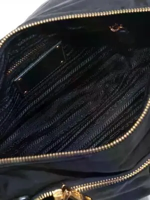 Prada Saffiano Trimmed Tessuto Messenger Bag