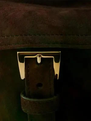 Prada Medium Suede Shoulder Bag - Brown