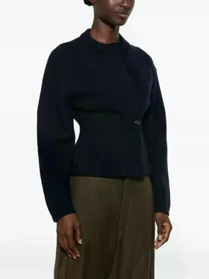 Soeur Wrap-front Ribbed-trim Cardigan