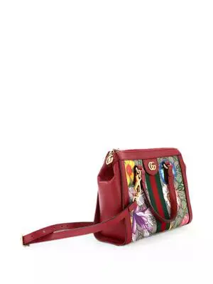 Gucci Ophidia Flora Gg Coated Canvas Small Satchel