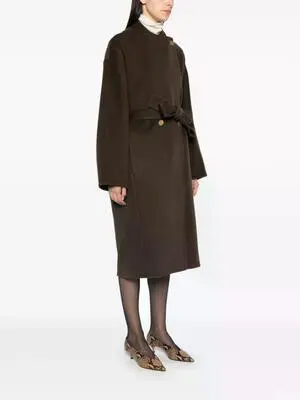 Alberta Ferretti Belted Coat - Brown
