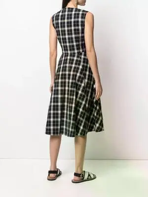 Woolrich Check Flared Midi Dress