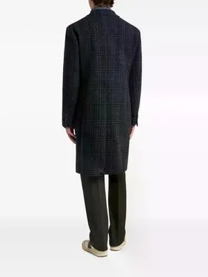 Etro Wool And Cashmere Checked Overcoat
