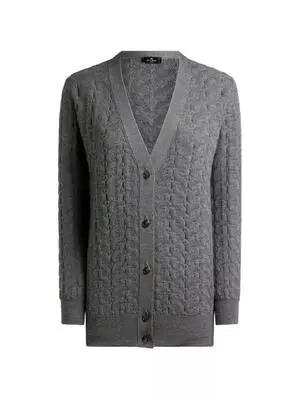 Etro Wool Cardigan With Paisley Detailing