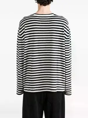 Extreme Cashmere N°452 Rock Striped Long-sleeve T-shirt