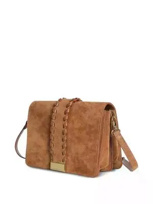 Roberto Festa Alma Whipstitch-trim Shoulder Bag - Brown