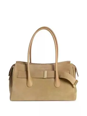 Roberto Festa Emeralda Belted Tote Bag - Neutrals