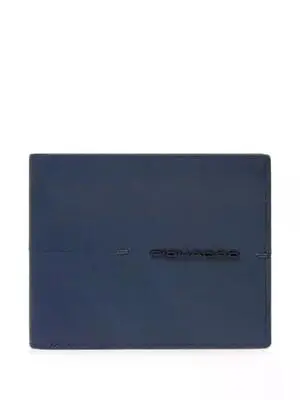 PIQUADRO Logo-plaque Bi-fold Wallet - Blue
