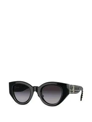 Burberry Silver Tone Eyewear For Women