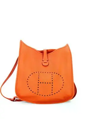Hermès Evelyne Bag Gen Iii Clemence Pm Crossbody Bag - Orange