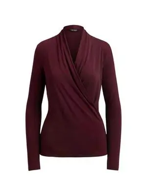 Ralph Lauren Hadara Wrap-style Blouse - Red