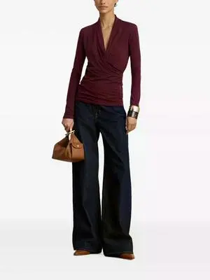 Ralph Lauren Hadara Wrap-style Blouse
