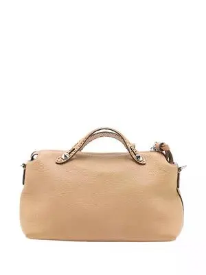 Fendi Selleria Leather Satchel - Brown