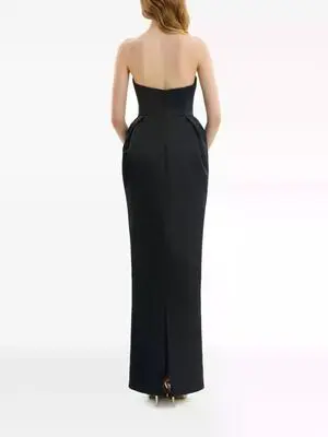 GEMY MAALOUF Strapless Pleated-waist Dress