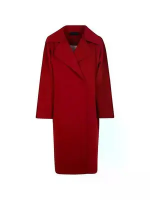 MARIA CALDERARA Double-breasted Coat - Red