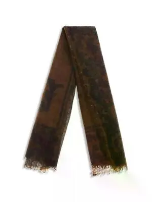 MIRROR IN THE SKY Soufflé Print Scarf - Brown