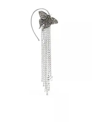 Off-White Butterfly Ear Cuff - Silver