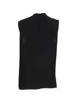 Theory 2021 Mock-neck Sleeveless Silk Top