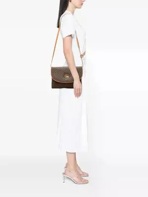 Celine Macadam Coated Canvas Crossbody Bag