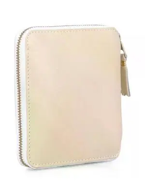 Comme Des Garçons Zip-around Leather Wallet - Neutrals