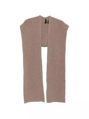 Soeur Ribbed-knit Hooded Scarf