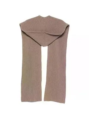 Soeur Ribbed-knit Hooded Scarf