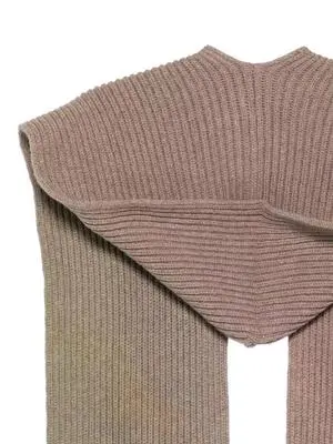 Soeur Ribbed-knit Hooded Scarf