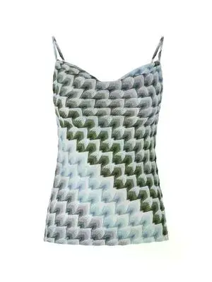 Missoni Top With Lace Motif And Draped Neckline