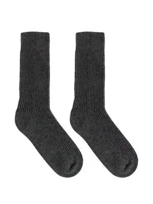 LISA YANG Ribbed-knit Cashmere Socks