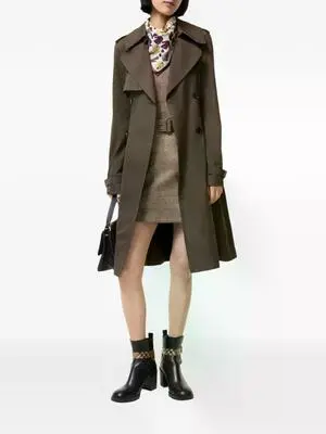 Burberry Long Gabardine Trench Coat