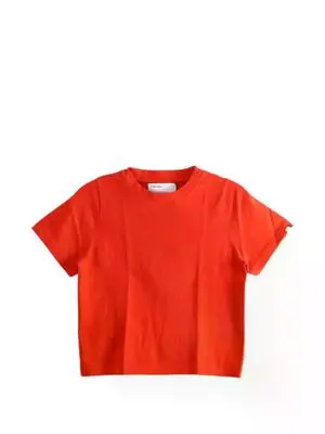 Extreme Cashmere Tina Short-sleeve Cropped T-shirt - Red