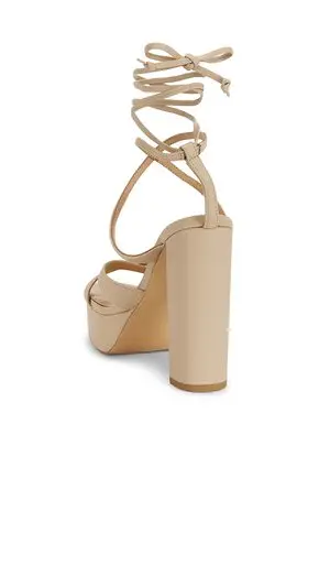 Raye Platform Stiletto Sandals With Wrap-around Ankle Tie