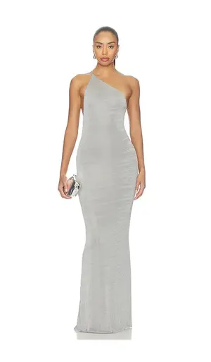 SEROYA Gabriella One-shoulder Maxi Dress