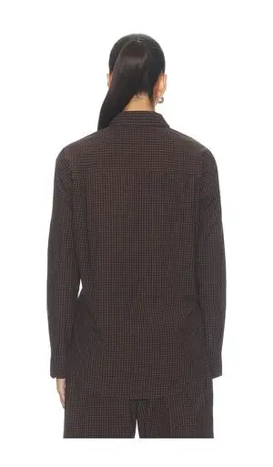 PISTOLA Mila Long Sleeve Button Down Wrap Top In . Also