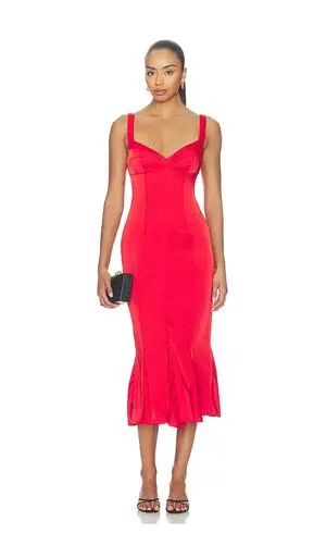 GUIZIO Amelie Bra Dress In . Also - Red